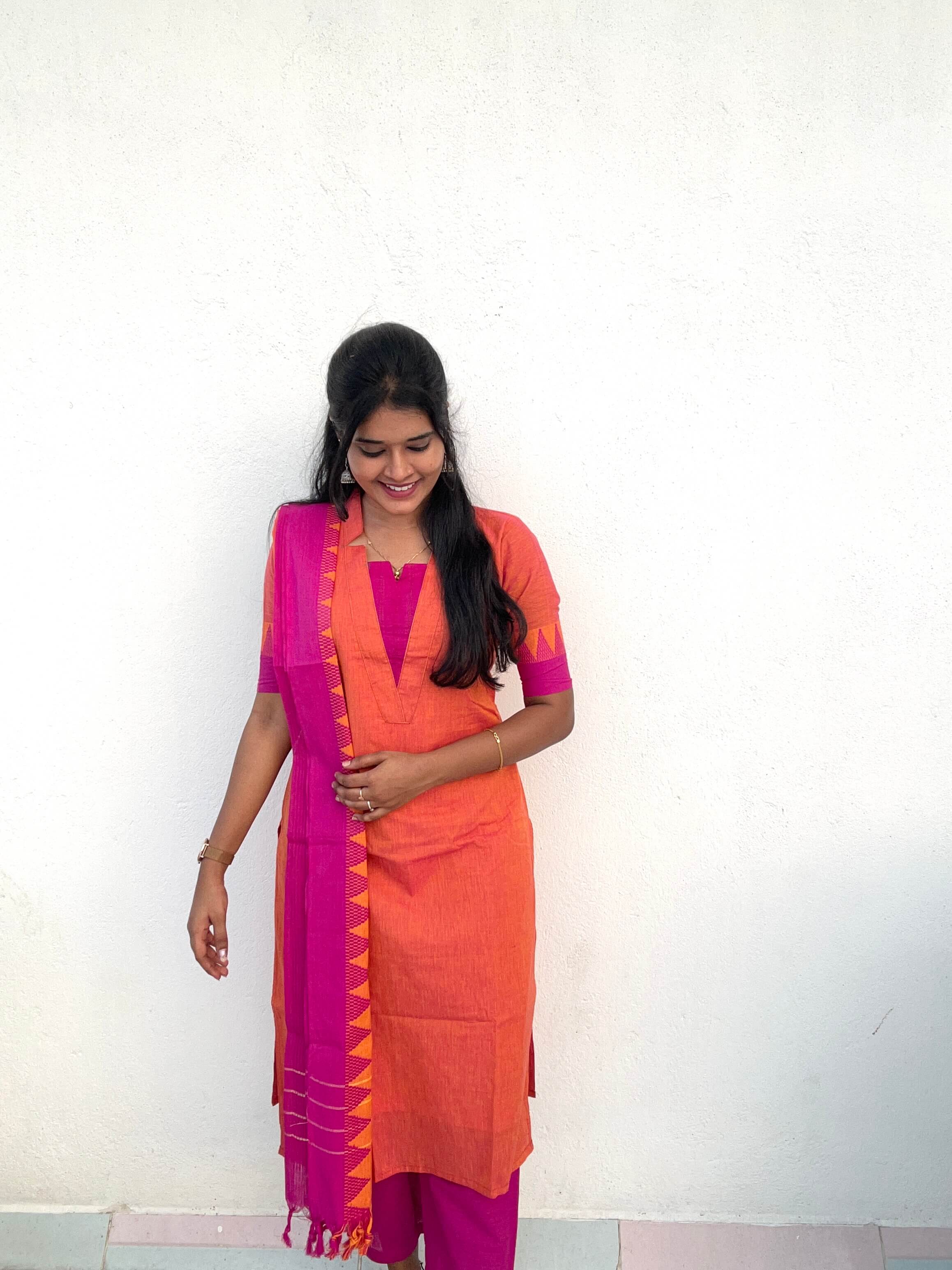 Handloom Star Neck series- 9 – Aaryes Collection